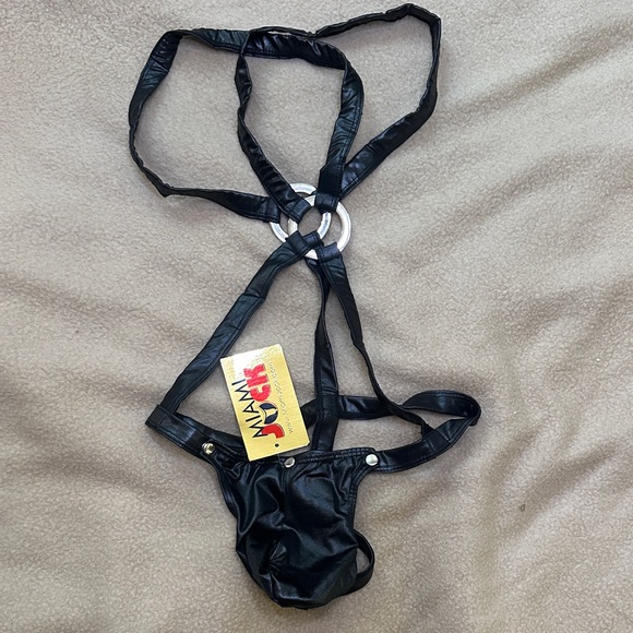 Miami Jock | Underwear & Socks | Miami Jock Black Leather Harness With ...